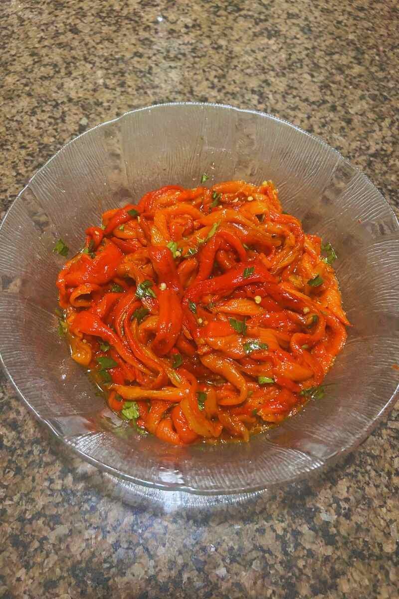 Fire-Roasted Red Shepherd Peppers with Lemon & Parsley - Mangia with ...