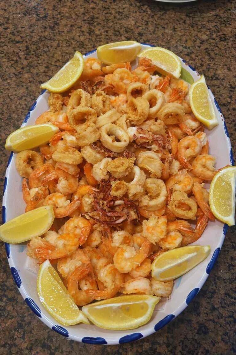 Fritto Misto di Mare (Italian Mixed Fried Seafood) - Mangia with Corrado